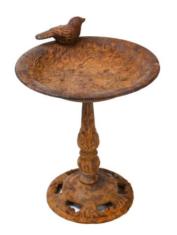 Victorian Style Cast Iron Table Top Bird Bath