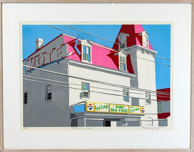 Joseph Craig English Framed Silkscreen Print 1977 Auction