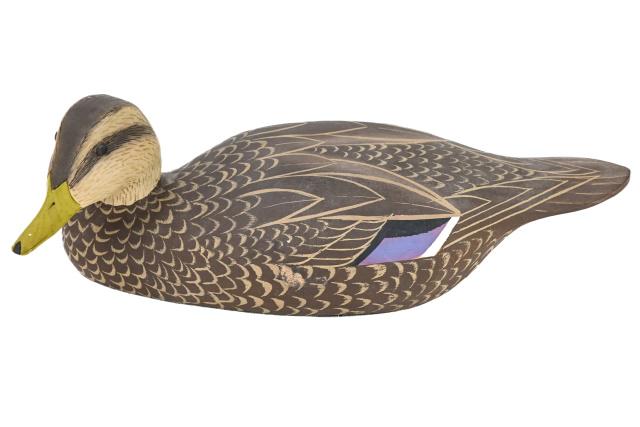 Harold Ross Hand Carved & Painted Duck Decoy
