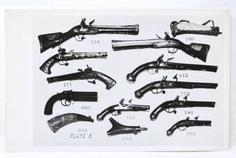 Andy Warhol Black & White Photograph Of Guns