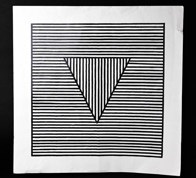 Sol Lewitt Screen Print Poster Figure:triangle