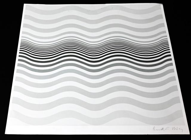 Bridget Riley Exhibition Poster Amnesia Signed