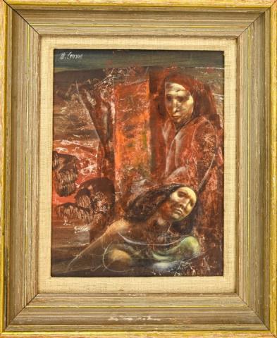 Michael Lenson Realist Oil Painting Refugees