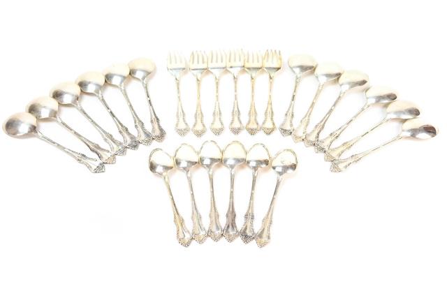 Lot Of Assorted Flatware Sterling Silver Flatware Auction