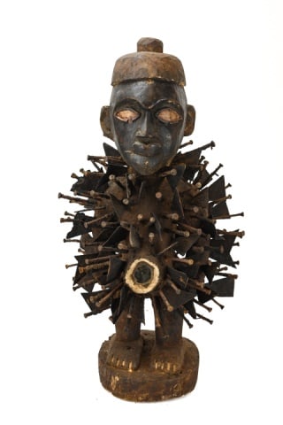 Nkisi Nkondi Fetish Power Figure Sculpture Nails