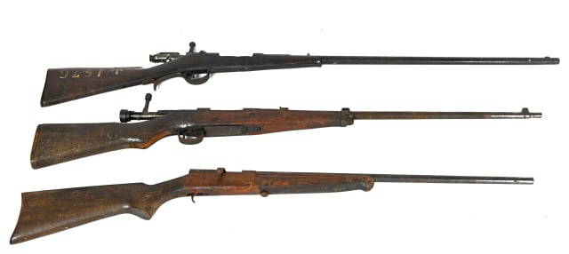 3 Salvage Bolt Action Rifles