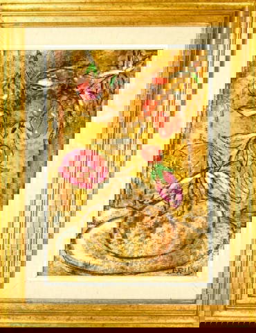 June Bellamy Mixed Media Still Life On Board Auction