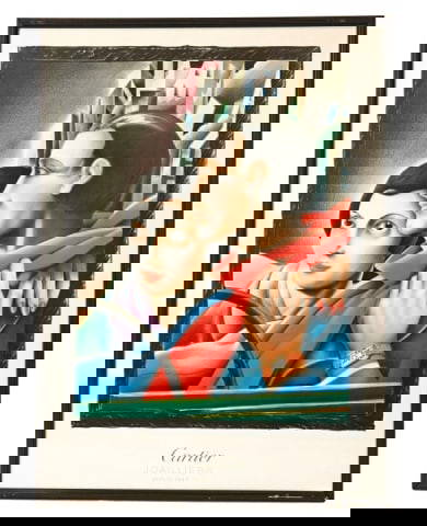 Cartier 1985 Poster By Foundation Cartier Framed Auction