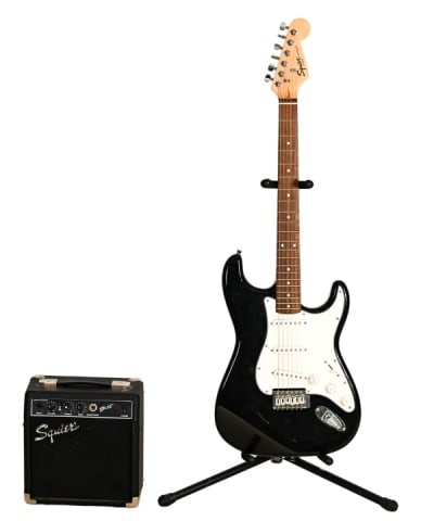 Fender Stratocaster Electric Guitar W Amplifier