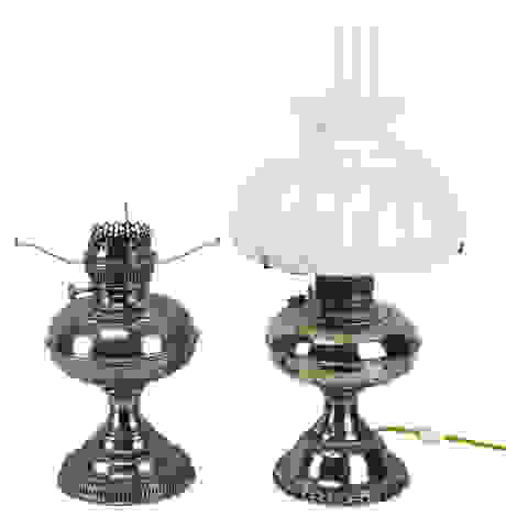 2 Antique Rayo & Magnet Oil Lamp Salvage & Shade Auction