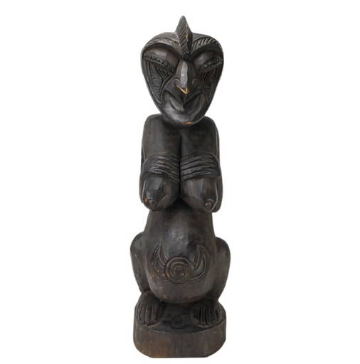 Solomon Islands Female Totem Carved Statue