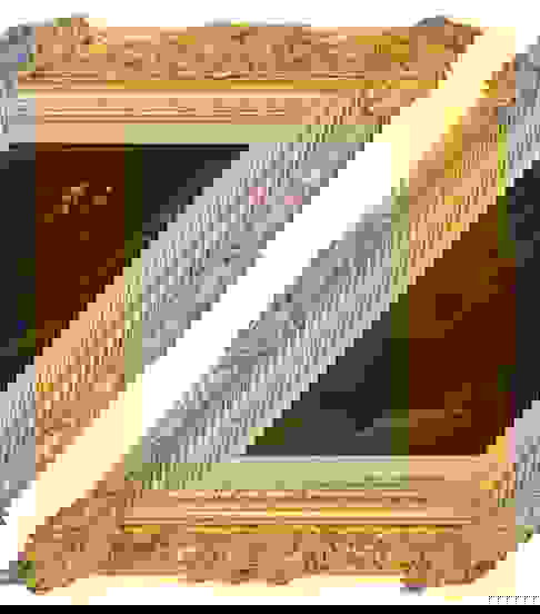 Leo Herrmann Signed Oil Painting Priest W Wine Auction