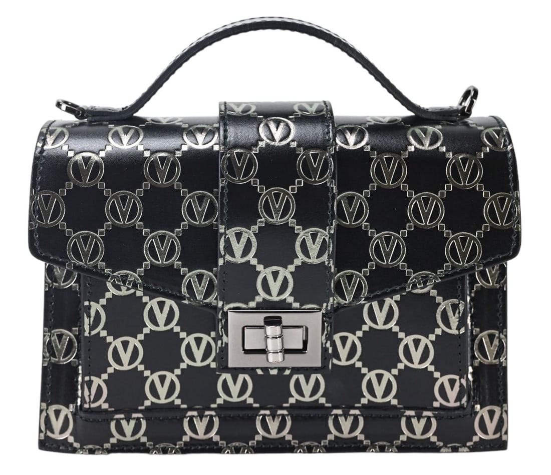 Mario Valentino Titti Monogram Leather Purse Auction