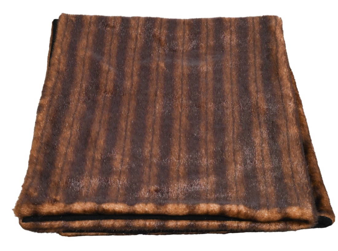 Dennis Basso Fashion Faux Fur Blanket Throw Auction