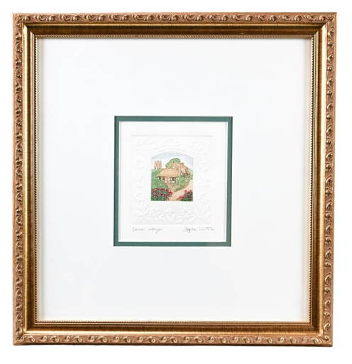 Stephan Whittle Signed Etching Corner Cottages