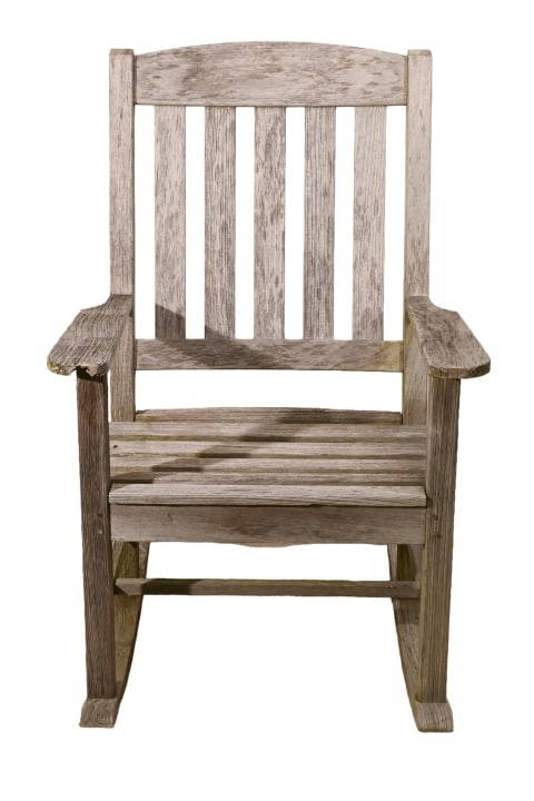 Smith & Hawken Teak Outdoor Rocking Chair Auction