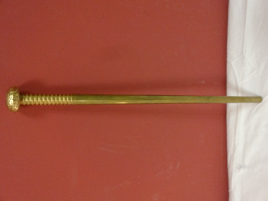 Brass Nazi Swagger Stick and Sword