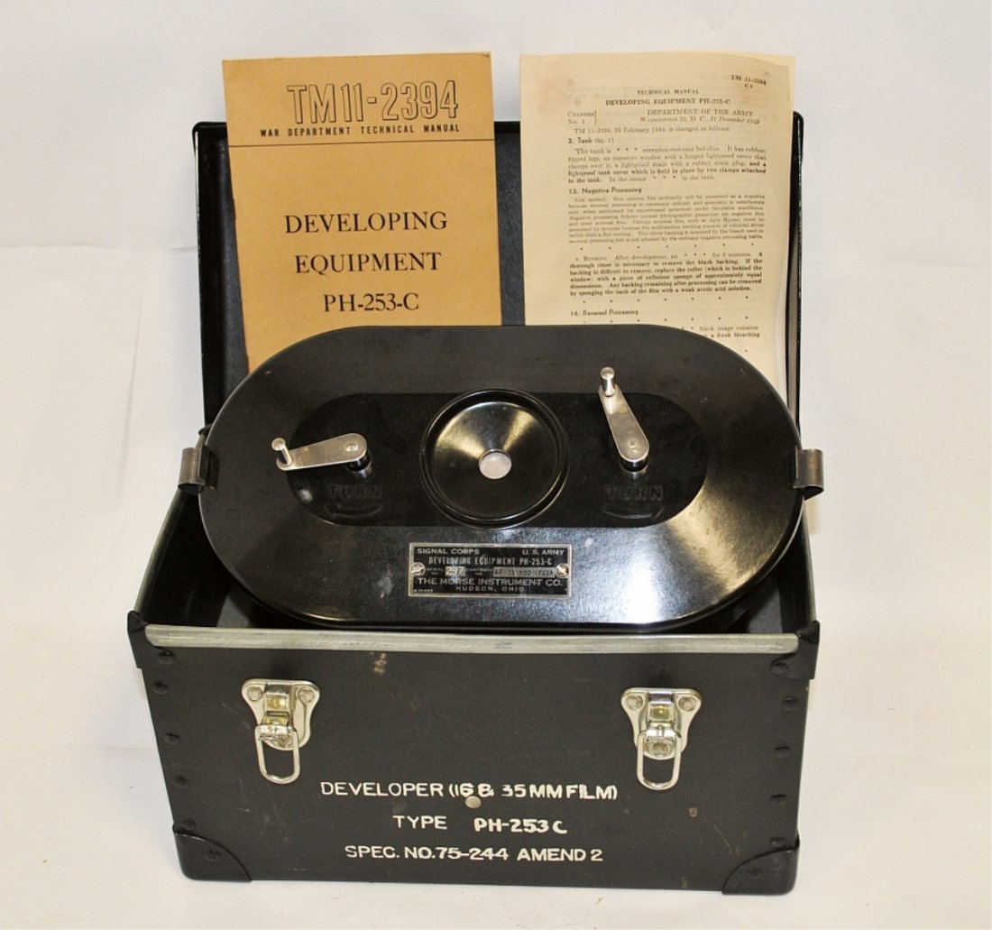 World War II U.S. Army Film Developing Kit