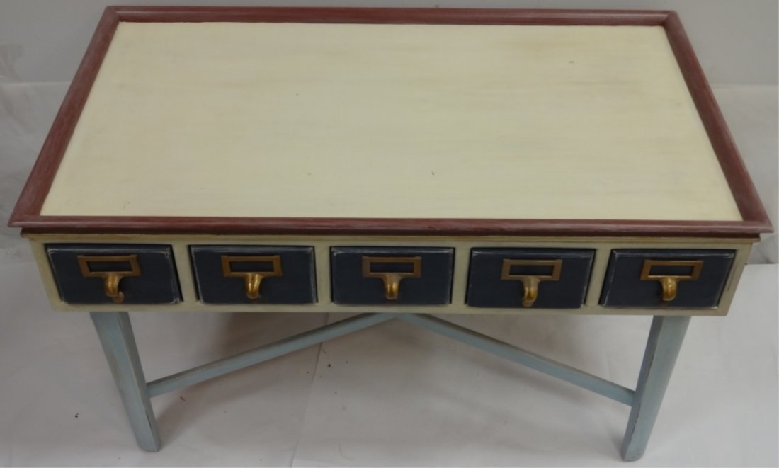 Library Card Catalog Coffee Table