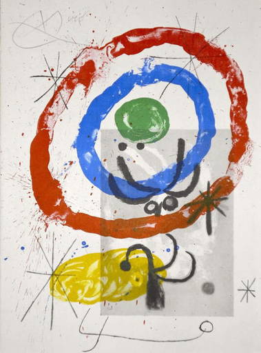 Miro "star Clusters" Lithograph, Signed Joan Miro
