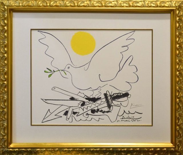 Pablo Picasso "Dove & Yellow Sun" Lithograph
