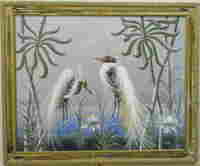 M. Devoe - Painting of 2 Egrets - Jun 28, 2015 | Greenwich Auction in CT