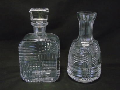 Atlantis Crystal Decanter & Crystal Vase