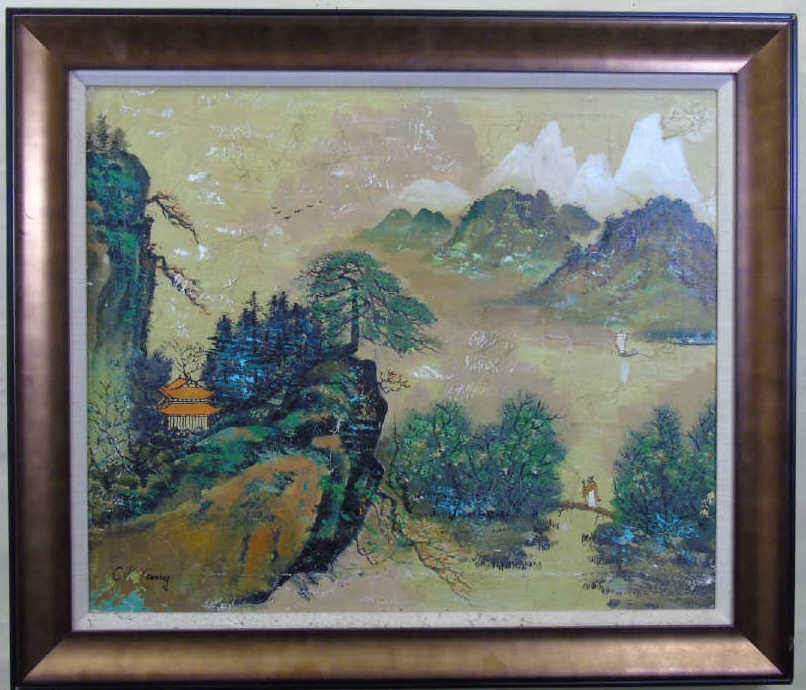 C. Tang - Oil Painting of a Chinese Landscape