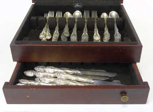 Gorham Sterling Silver La Scala Flatware for 12