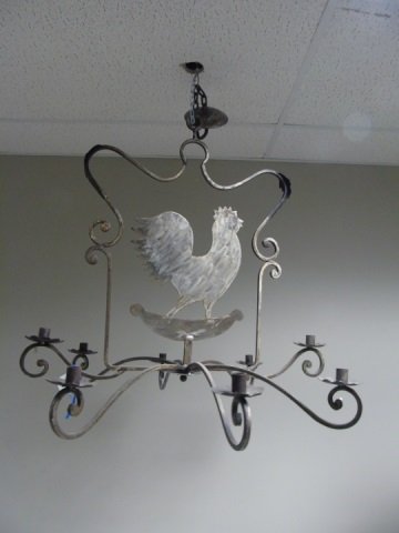 Vintage Wrought Iron Rooster Chandelier - Feb 14, 2016 | Greenwich ...
