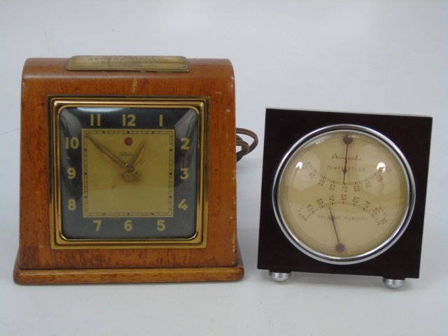 General Motors Clock & Airquide Thermometer