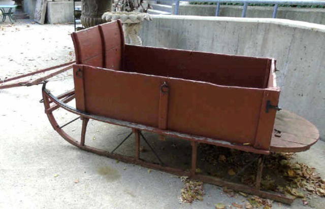 Antique American Amish Milk Farm Sled