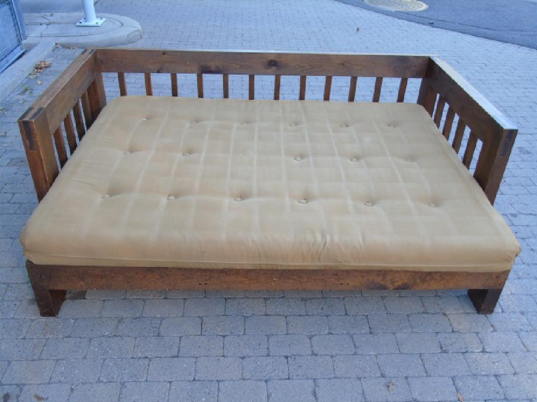 Contemporary Craftsman Style Wood Frame Daybed