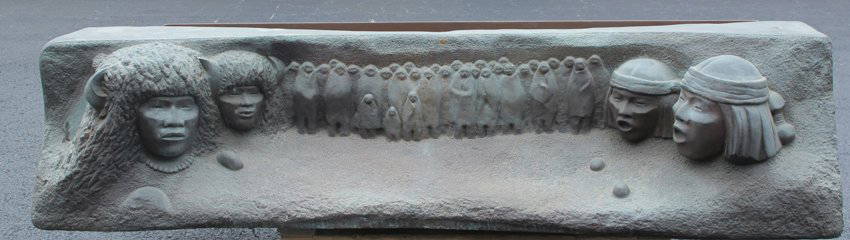 Buffalo Dance Relief Sculpture By Allan Houser