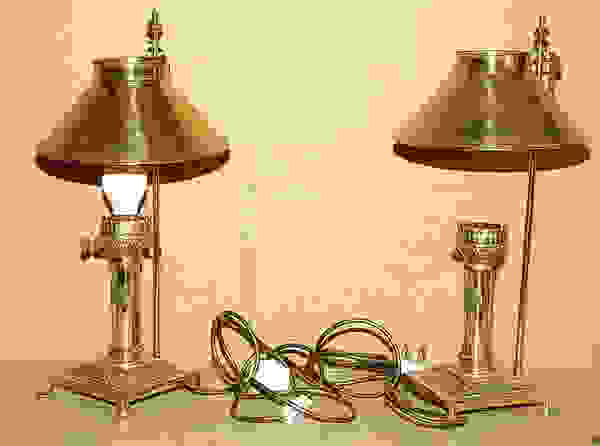 Brass Reproduction Orient Express Table Lamps