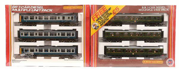 Hornby 2 X 3 Car Class 110 Dmu Train Packs