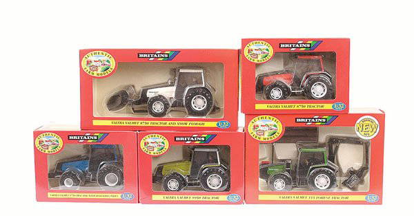 Britains A Group Of Valtra Valmet Tractors