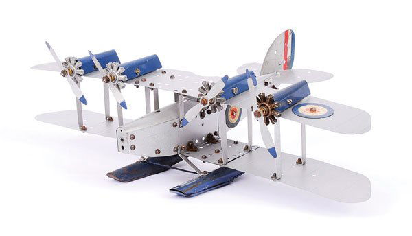 Meccano Constructor Bi Plane Aircraft