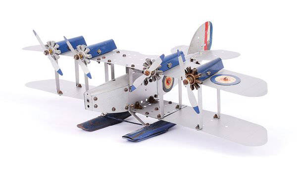 Meccano Constructor Bi Plane Aircraft