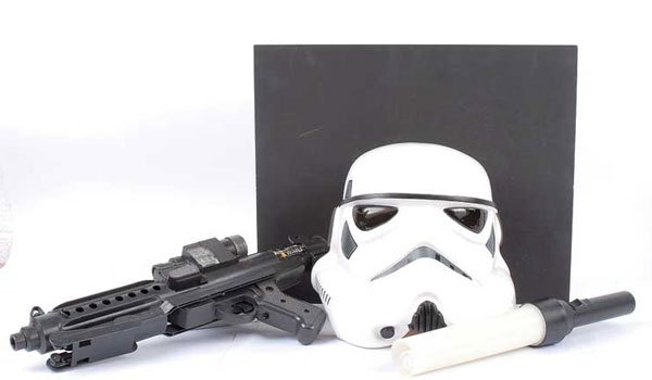 Stars Stormtrooper Helmet, Lightsaber & Laser