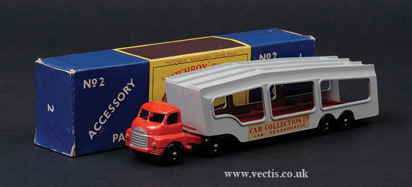 1548: Matchbox A2 Bedford Articulated Car Transporter