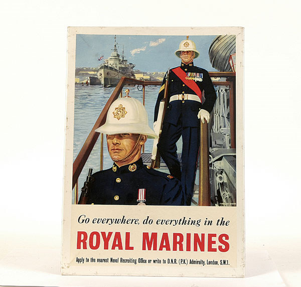 Desktop Recruiting Display Royal Marines, C1950