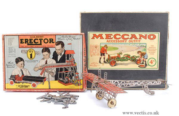 Meccano And Gilbert Construction Sets & Keys