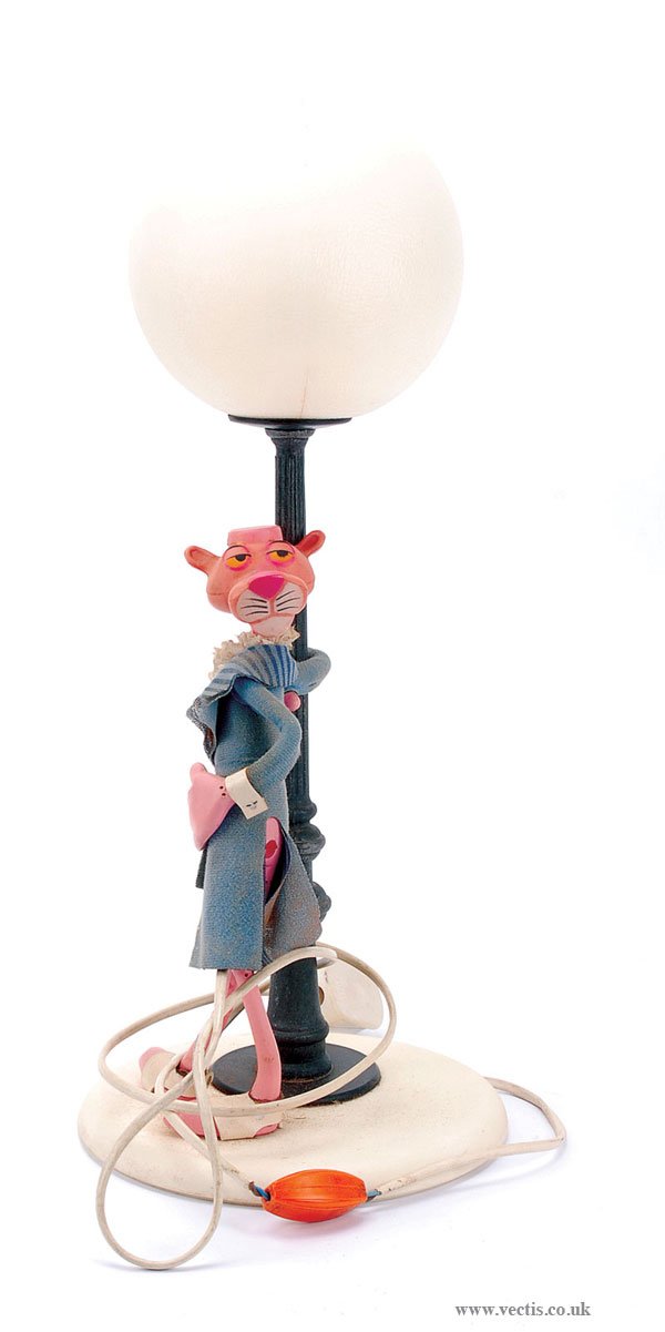 1397: Lineo Zero Vintage Pink Panther Lamp
