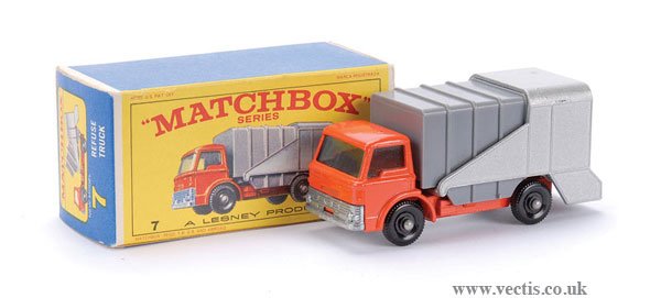 Matchbox No.7c Ford D800 Refuse Truck