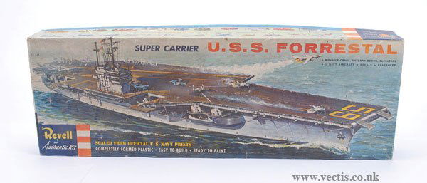 Revell H 339:349 Uss Forrestal Super Carrier Kit