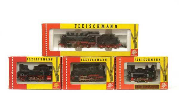 Fleischmann A Group Of Db Steam Locos