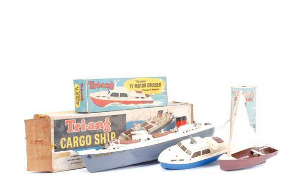 Triang A Group Of Plastic Boats