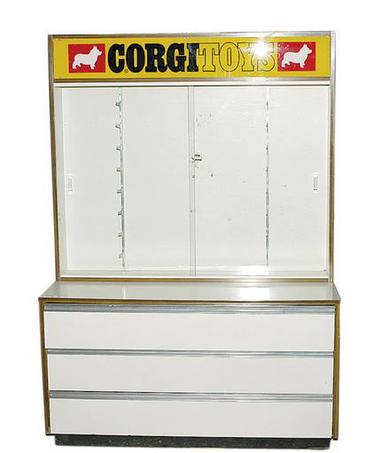 Retailer's Shop Display Cabinet "corgi Toys"