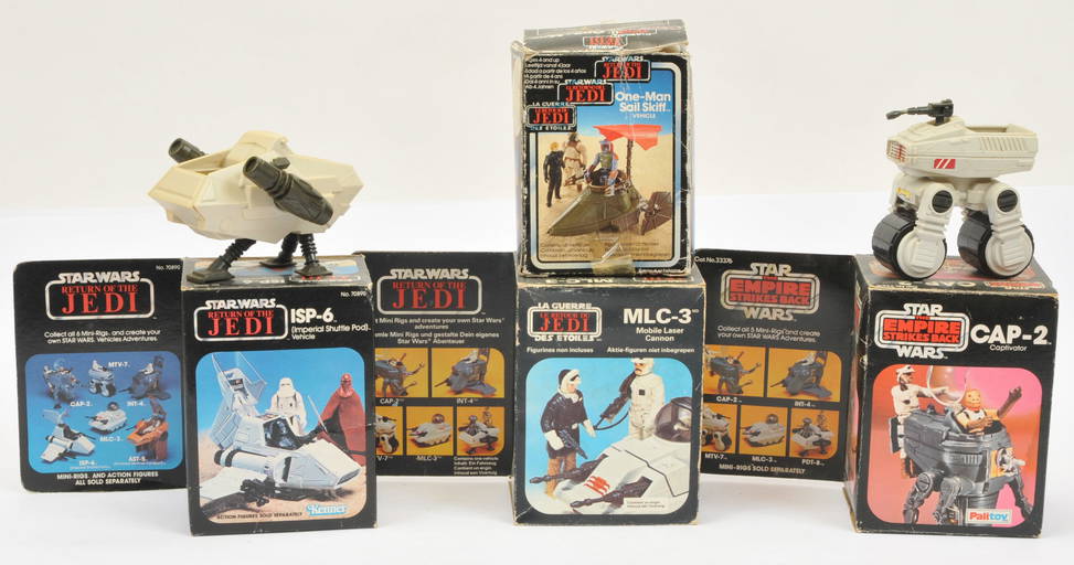 Kenner & Palitoy Star Wars Vintage Mini Rigs X6